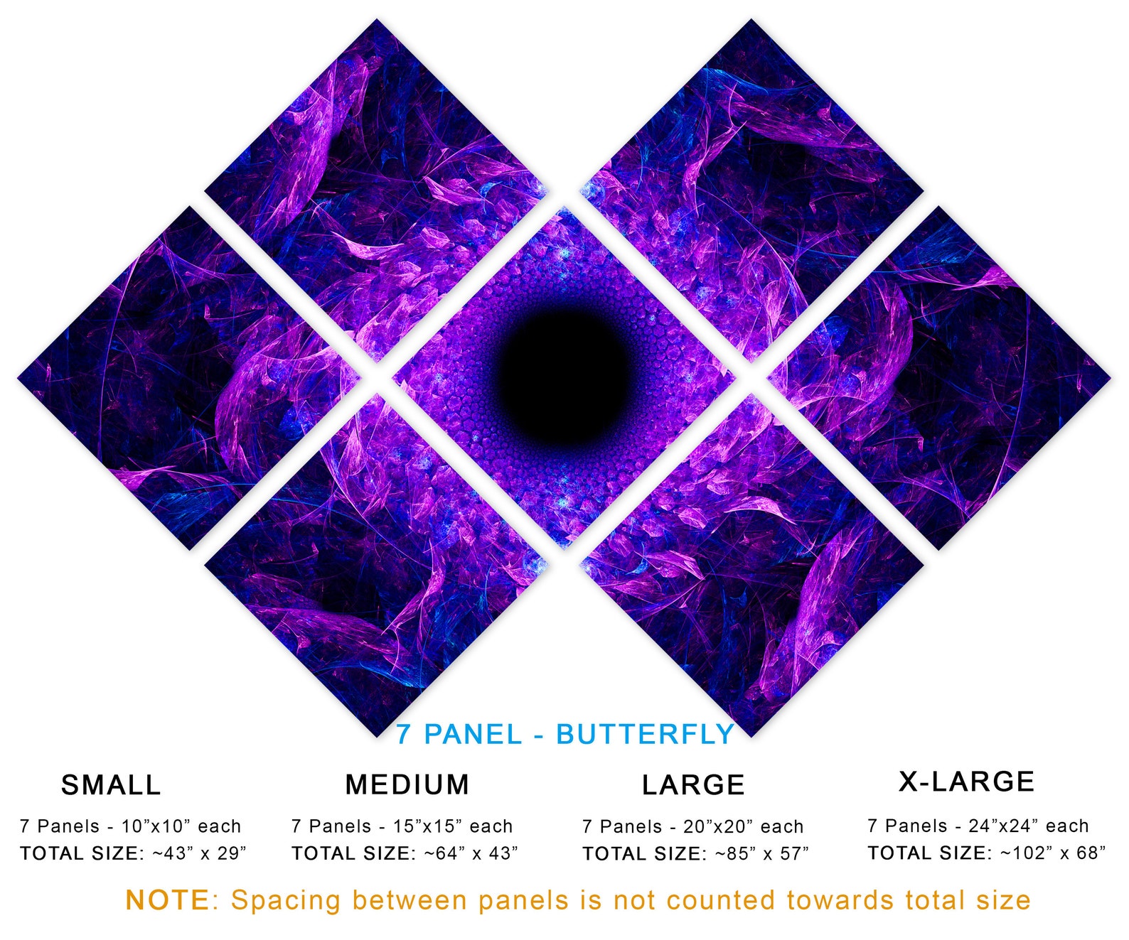 Metal Print Abstract Vortex Wall Art Chaotic Fractal Art - Etsy