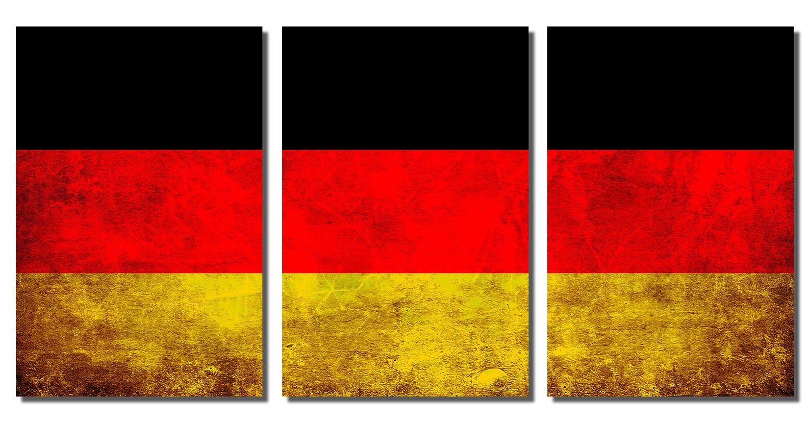 Metal Prints Germany Country Flag Grunge 3 Panel Split - Etsy