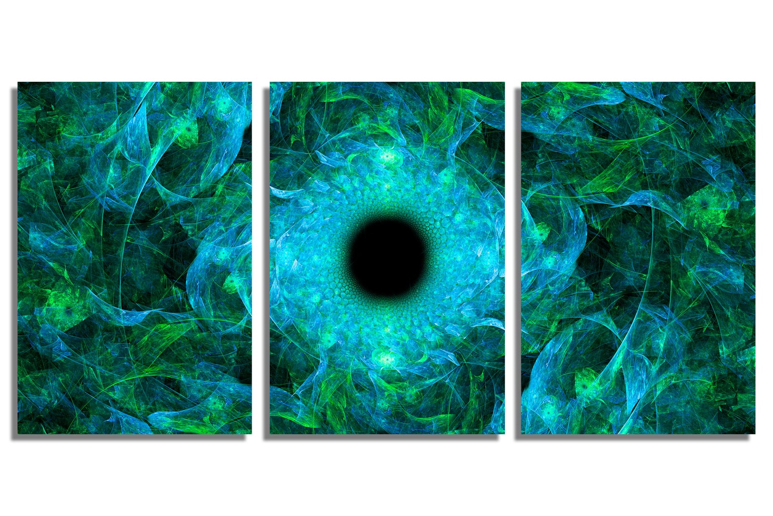 Metal Print Abstract Vortex Wall Art Chaotic fractal art | Etsy