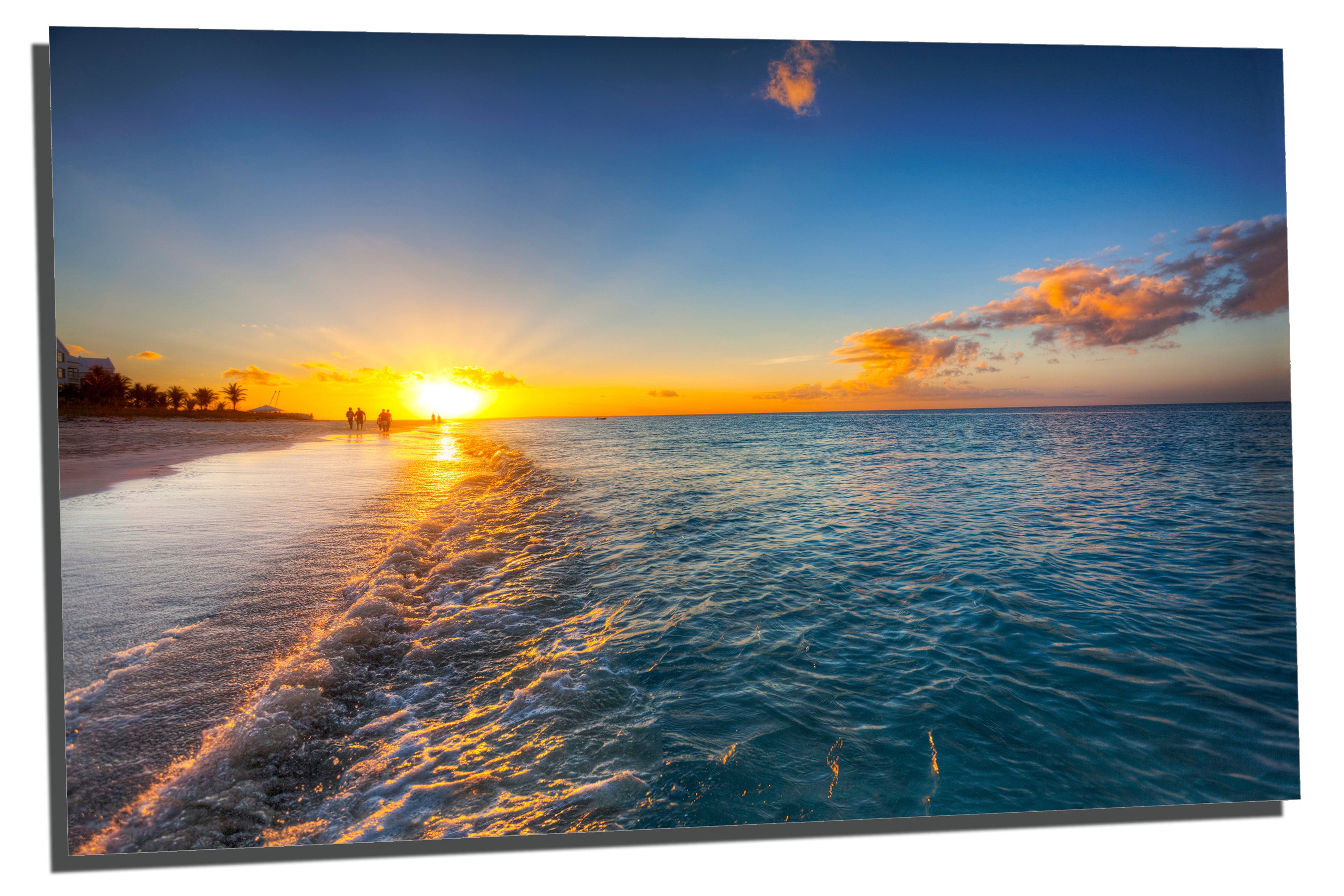 Metal Print Beach During Sunset Metal Wall Art Printed on - Etsy