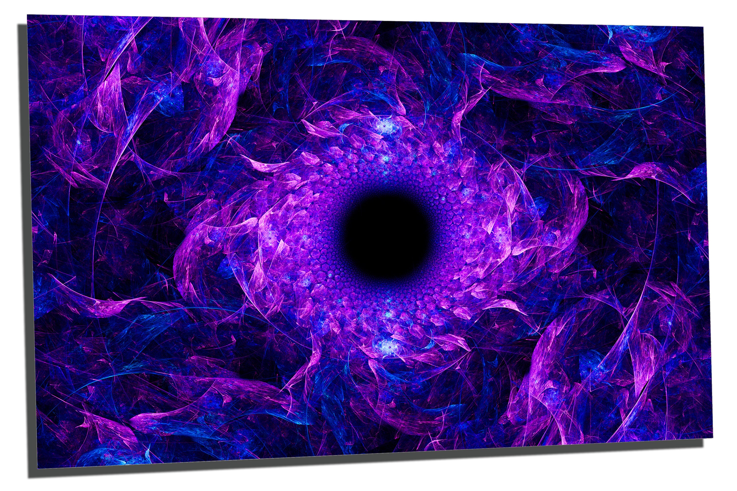 Metal Print Abstract Vortex Wall Art Chaotic fractal art | Etsy