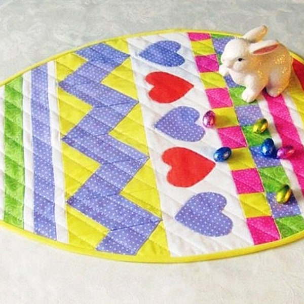 Quilted Easter Table Runner - Etsy