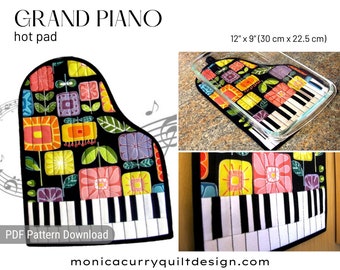 Piano Quilt Pattern | Etsy