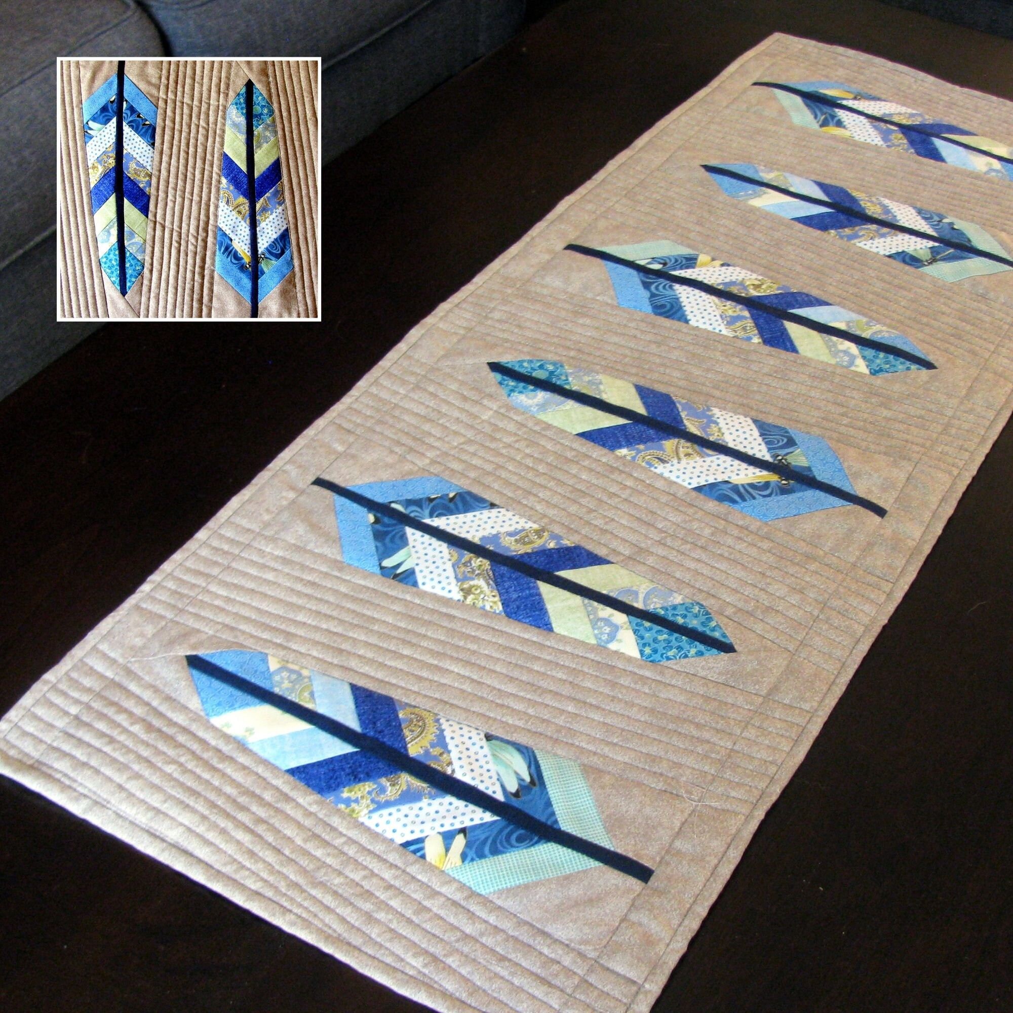 Modern Quilted Table Runners