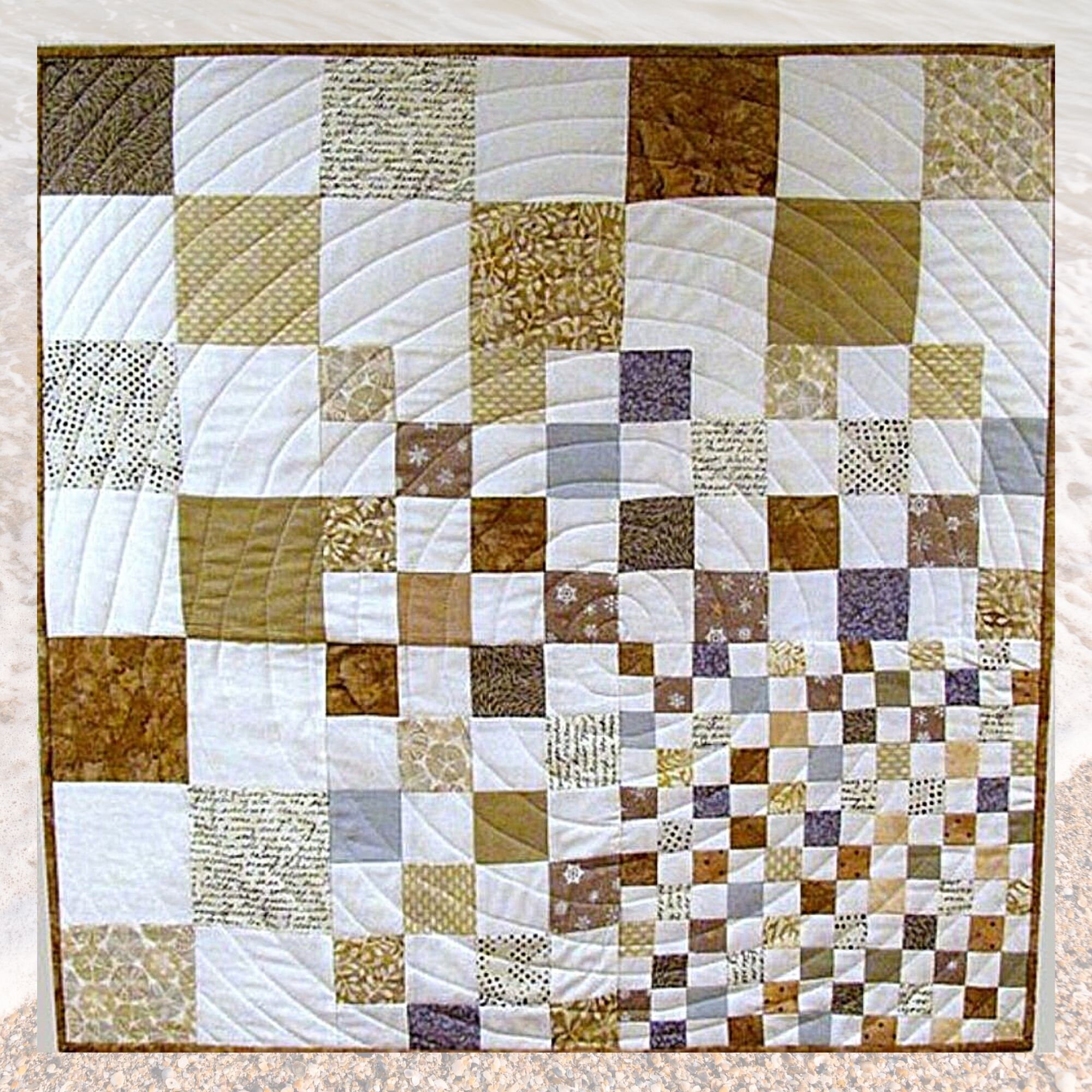 PIXEL BEACH Mini Quilt Pattern - Etsy