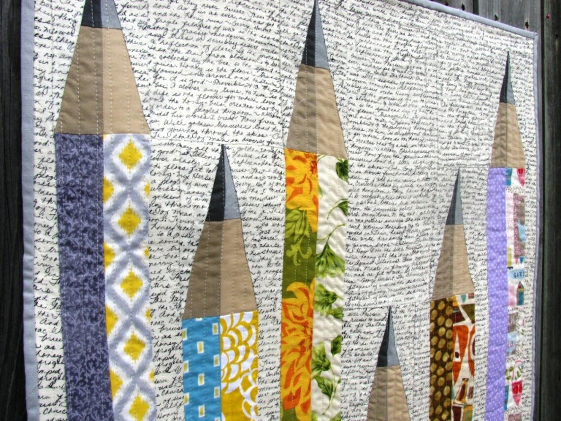 Pencil Me in | Mini Quilt Pattern (FPP) - Etsy