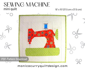 Sewing Machine Mini Quilt - Etsy