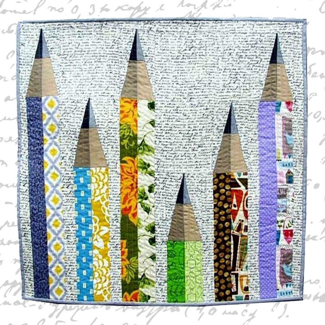 Pencil Me in | Mini Quilt Pattern (FPP) - Etsy
