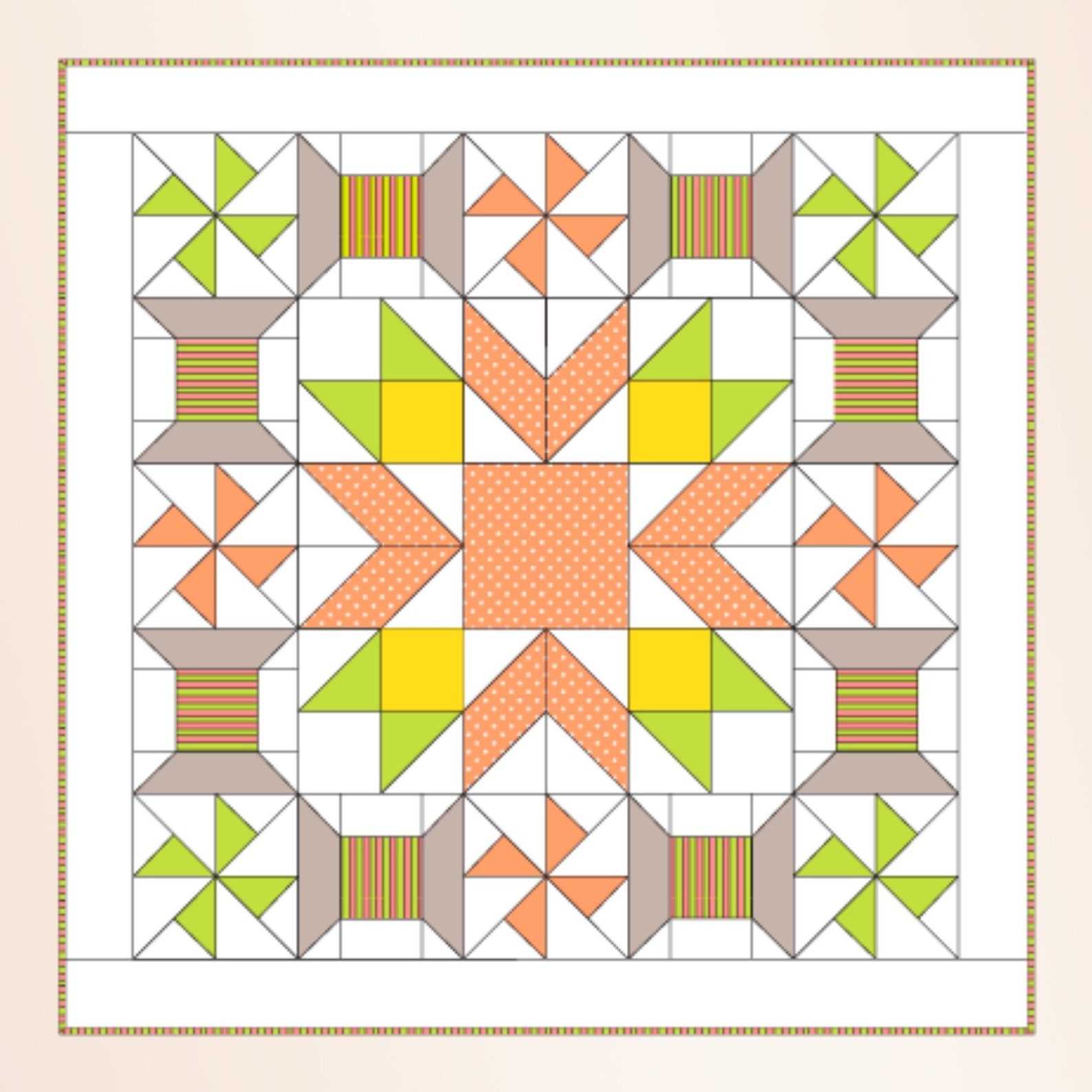 SPINNING SPOOLS Mini Quilt Pattern - Etsy