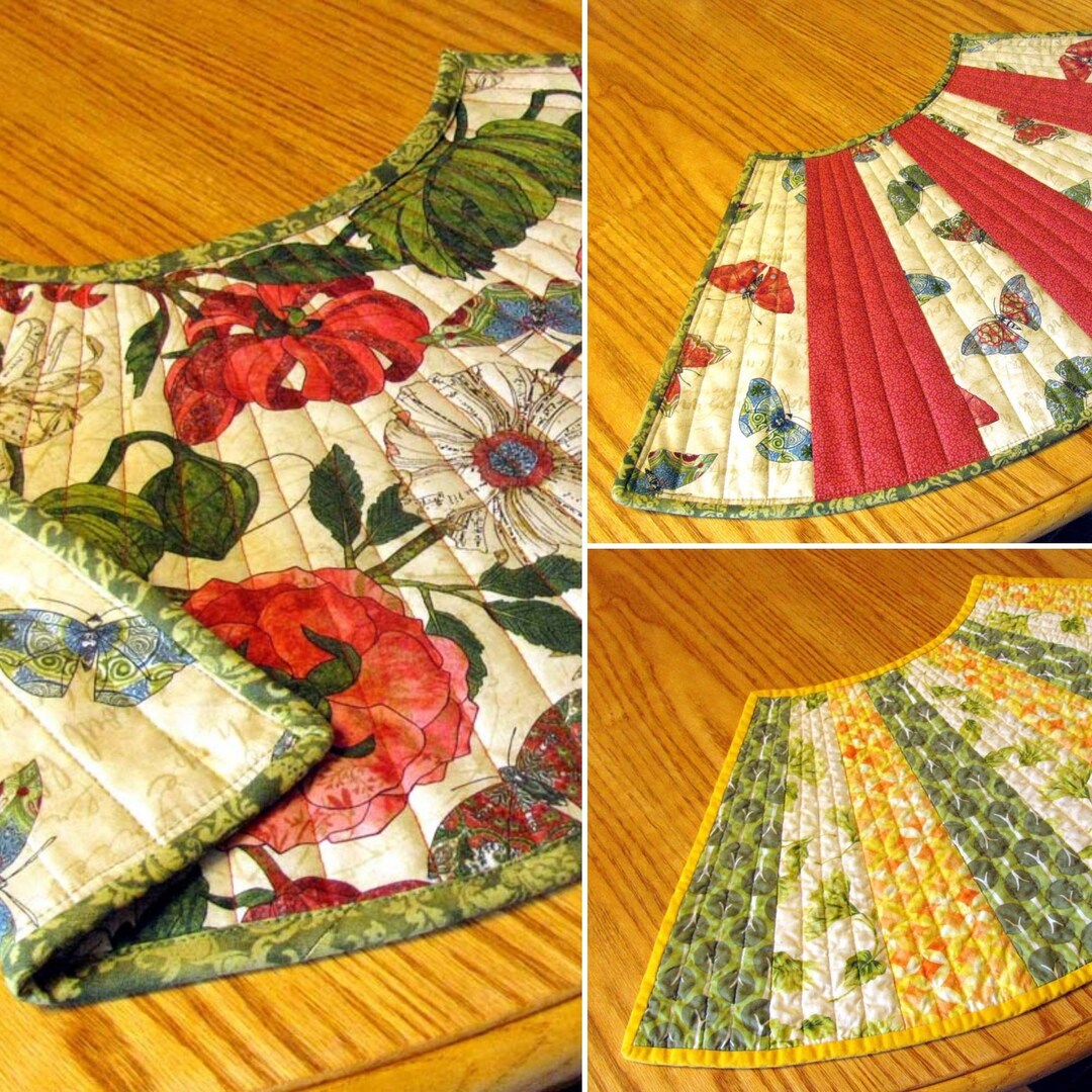 ROUND TABLE Quilted Placemat Patterns - Etsy