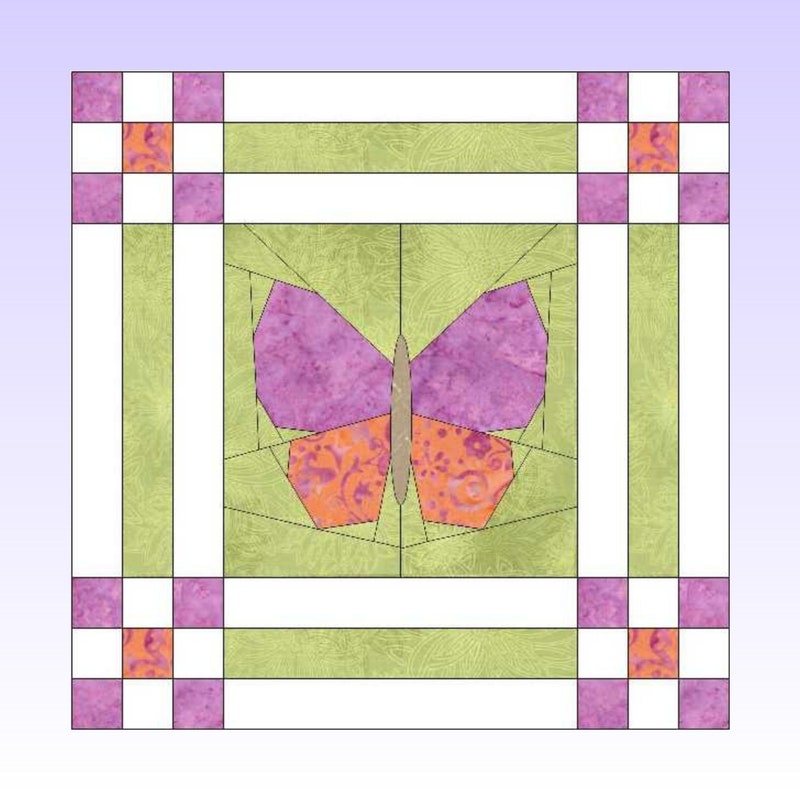 Butterfly Quilt Block - Etsy