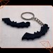 Bat Keychain, 3D Printed Bat Keychain, Gothic Keychain, Halloween ...