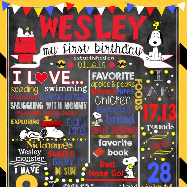Snoopy Birthday - Etsy