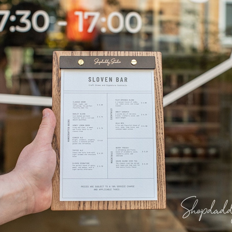 Wood Menu Sign - Etsy