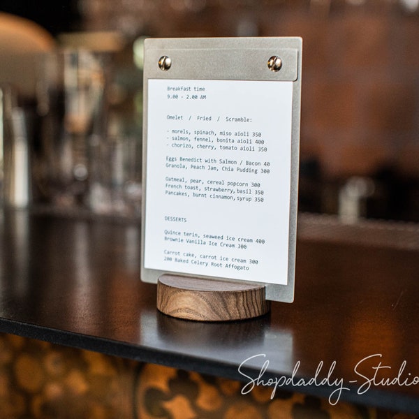 Metal Menu Covers - Etsy