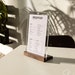 Acrylic Table Tent, Wood Table Top Display Menu Holder, Clear Sign ...