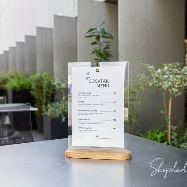 Cocktail Menu - Etsy