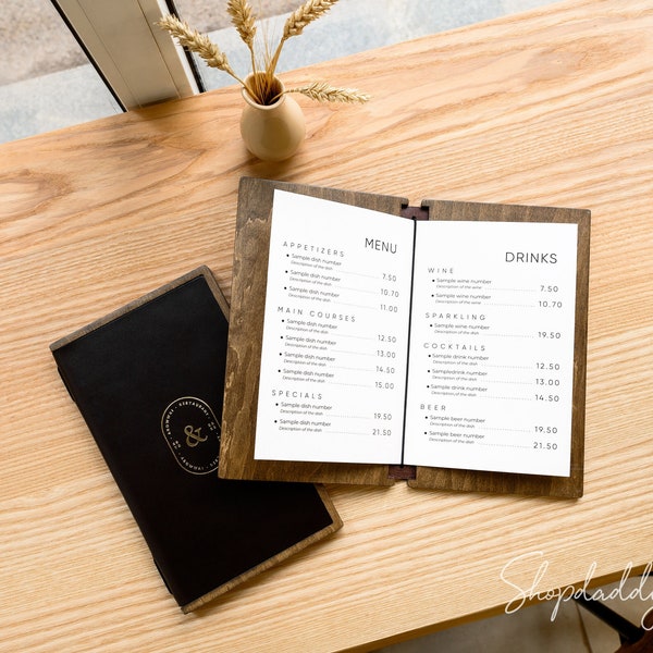 Drink Menu Book - Etsy