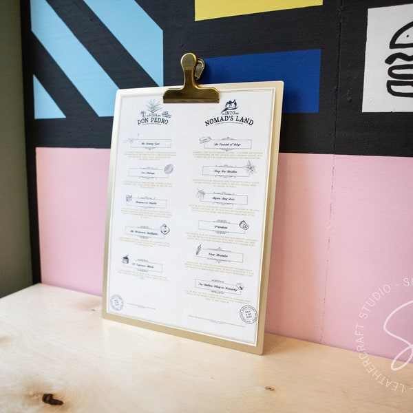 Metal Menu Covers - Etsy