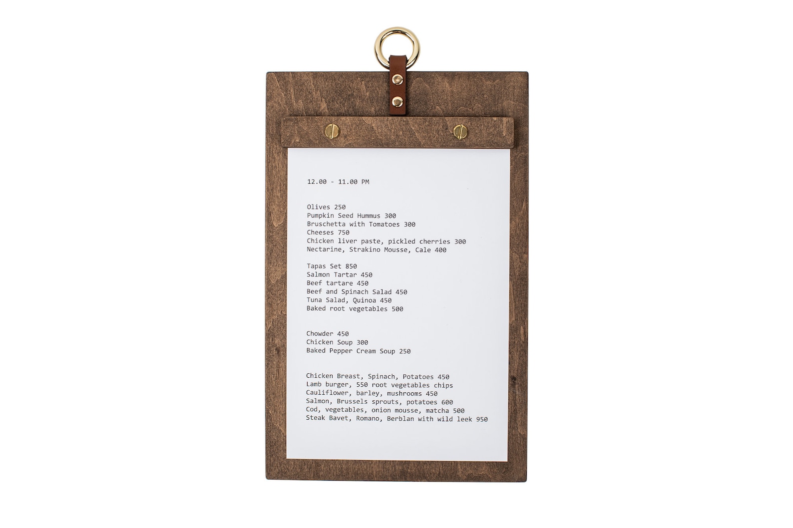 Menu Holders for Restaurants, Covers Restaurant, Wall Menu Holder, Cafe ...