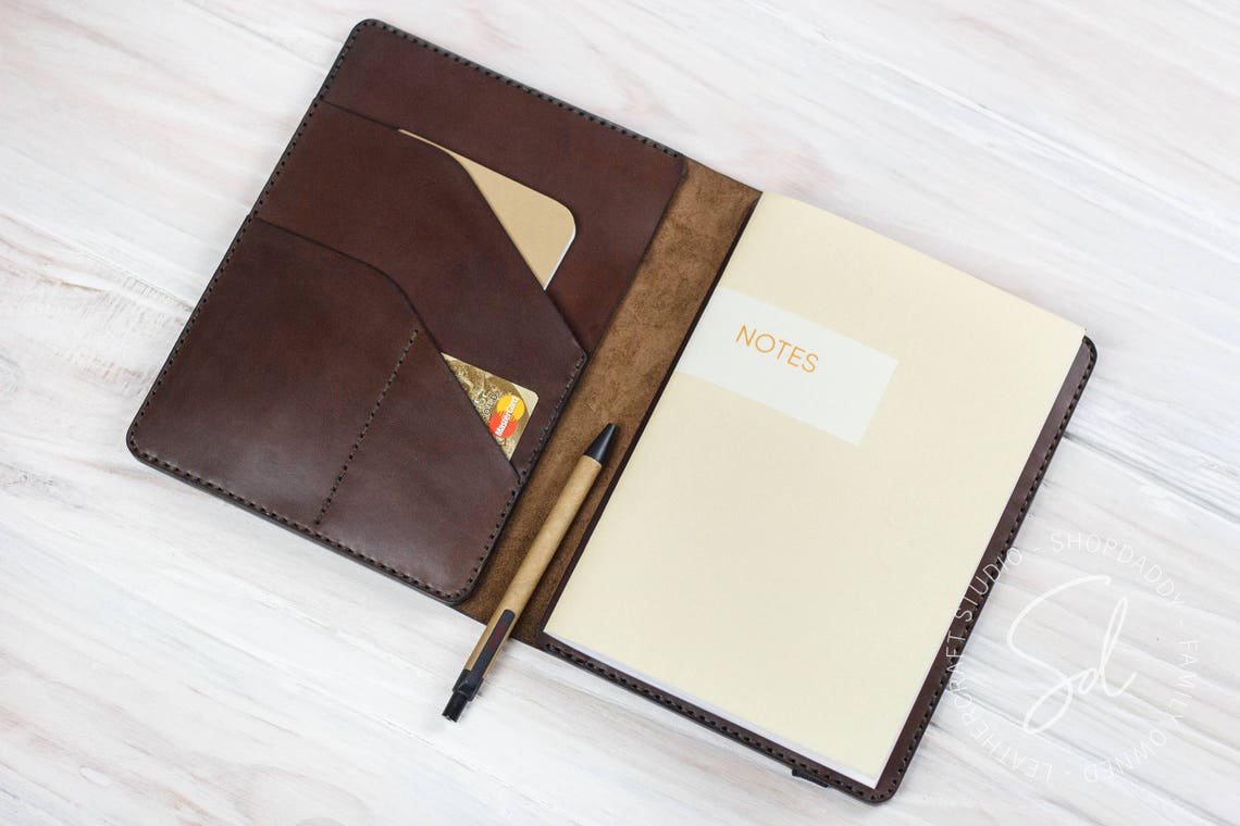 Leather Notebook Leather Note Notebook Ipad Case Bound | Etsy