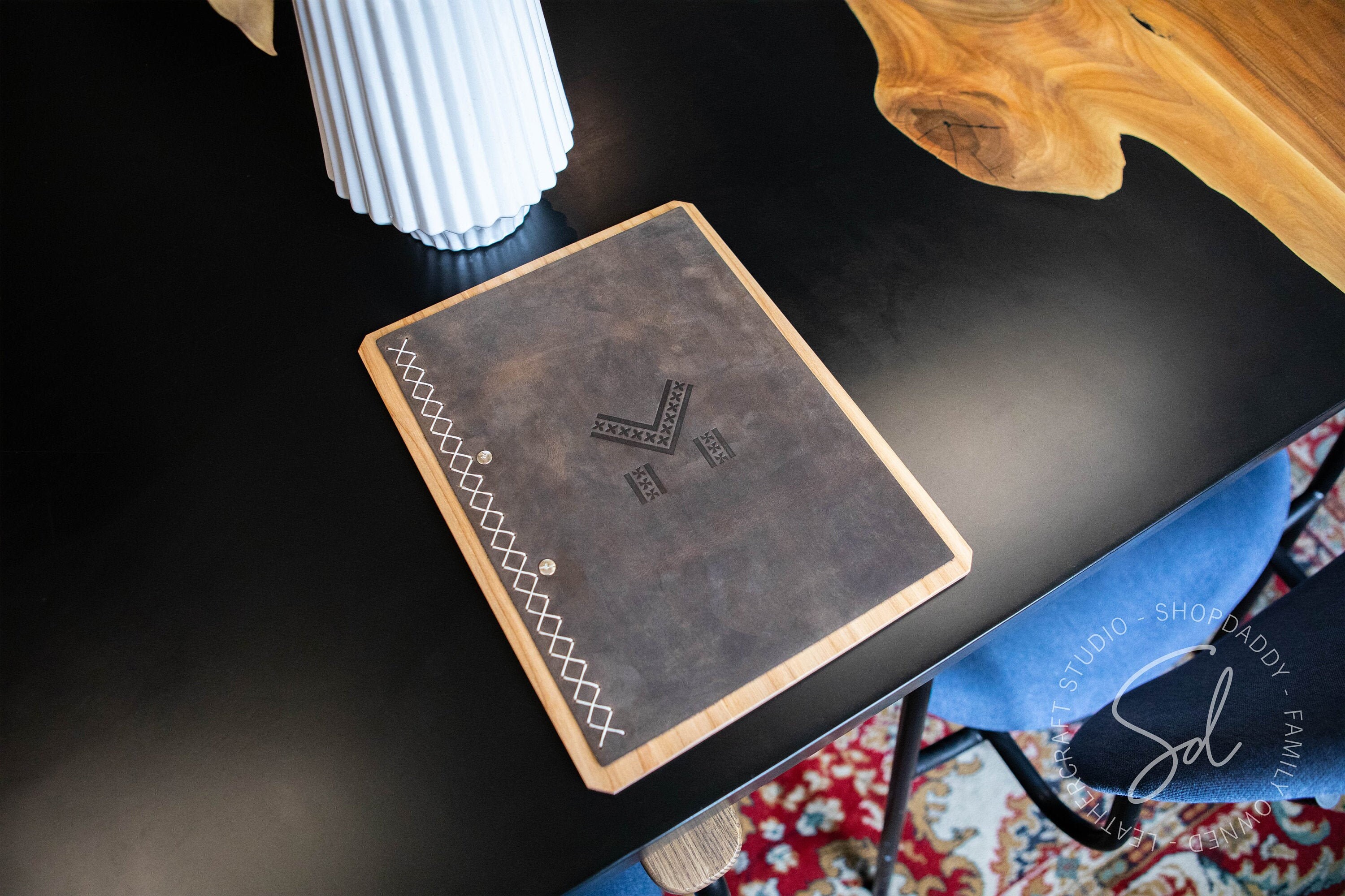 Cafe Bar Menu Board Restaurant Menu Covers Leather Wooden | Etsy