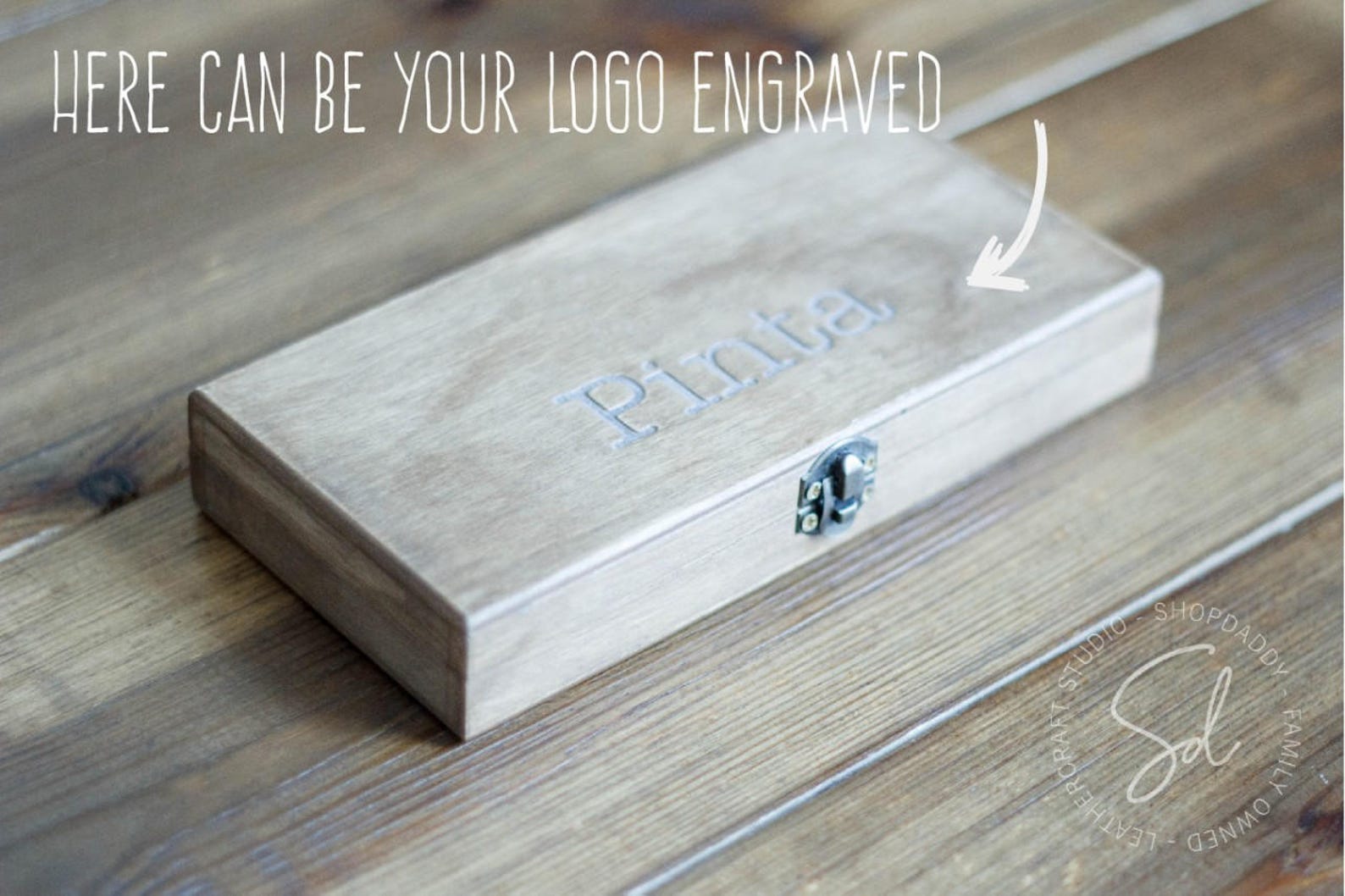 Wooden Check Presenter Box: Custom Bill Holder With Logo for Restaurant ...