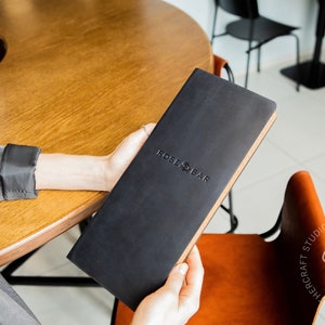 Leather Menu Covers With Cork, Menu Holder, Restaurant Menu Cover, Hot ...