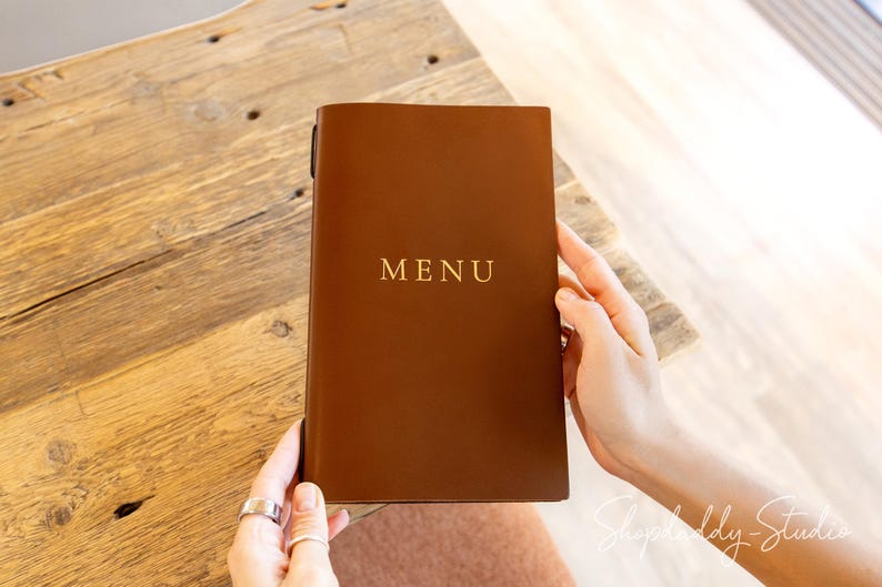 Leather Menu Covers — Order in Multiples of 5 — Ready to Ship From USA ...
