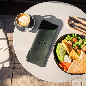 Custom Leather Menu Book: Restaurant Menu Cover With Debossed Logo - Etsy