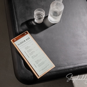 Wooden Menu Holder, Custom Menu Board, Restaurant One Page Menu ...