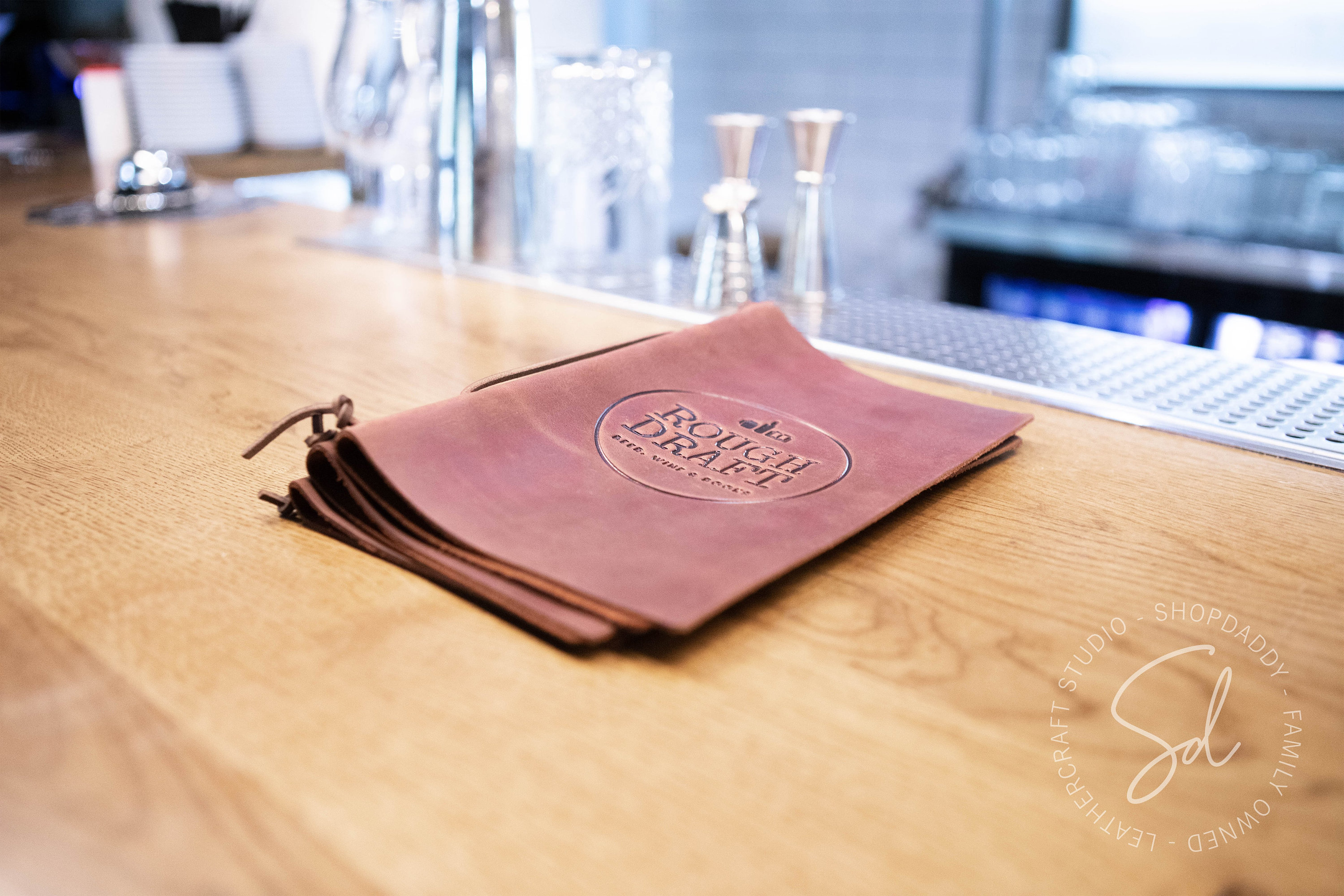 Restaurant Menu Cover: Custom Leather Menu Holder for Food & Drink - Etsy