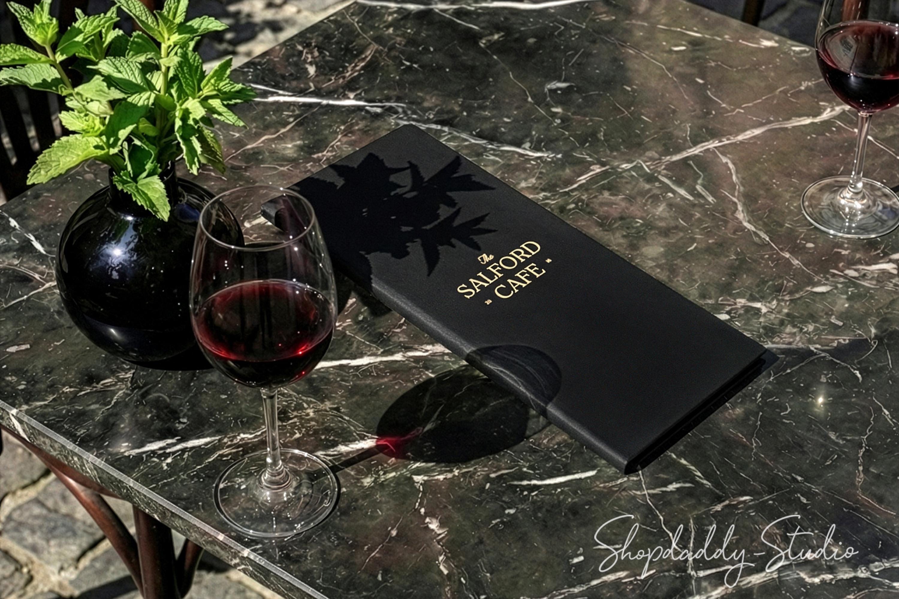 Leather Menu Cover for Restaurant: Custom Menu Folder for Drink & Food ...