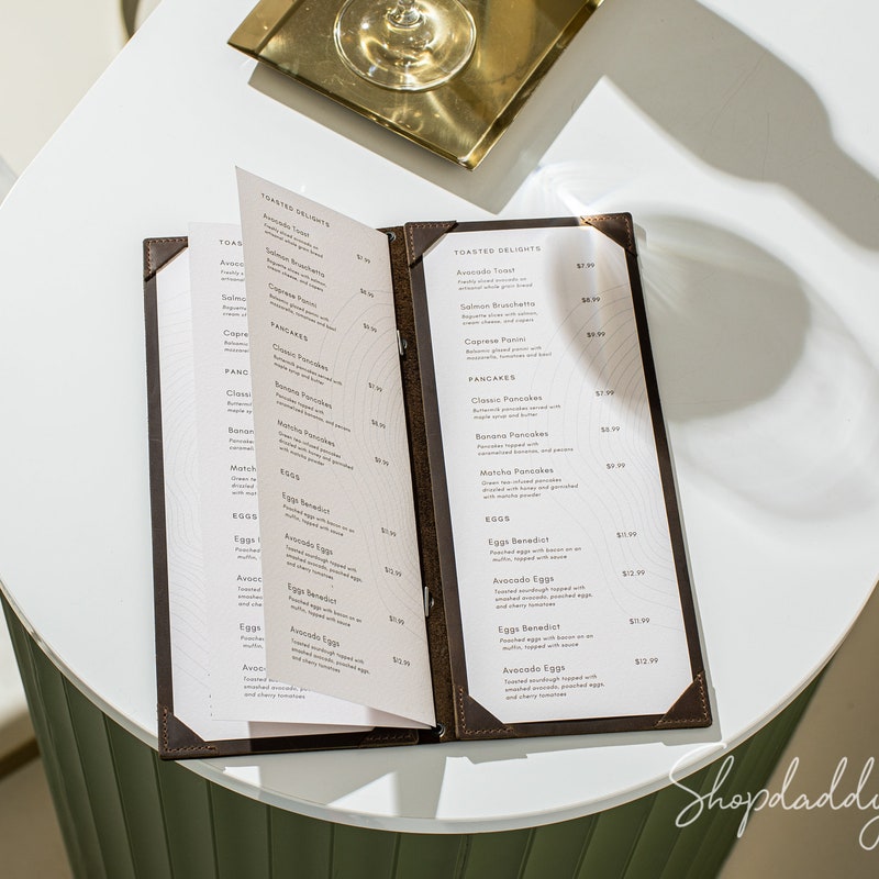 Custom Leather Bar Book - Etsy