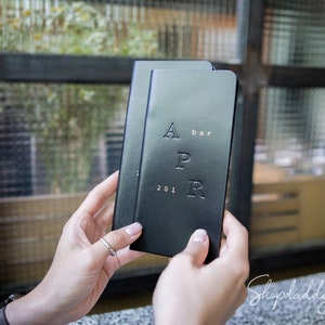 Custom Leather Check Presenter - Personalized Guest Check Book for ...
