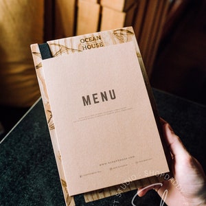 Wooden Menu Holder, Personalized Menu Board, Wood Menu, Custom Menu ...