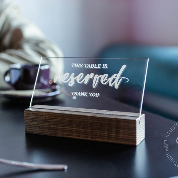 Reserved Table Sign - Etsy