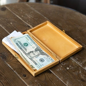 Wooden Check Presenter Box, Receipt Holder, Cafe Check Holder ...