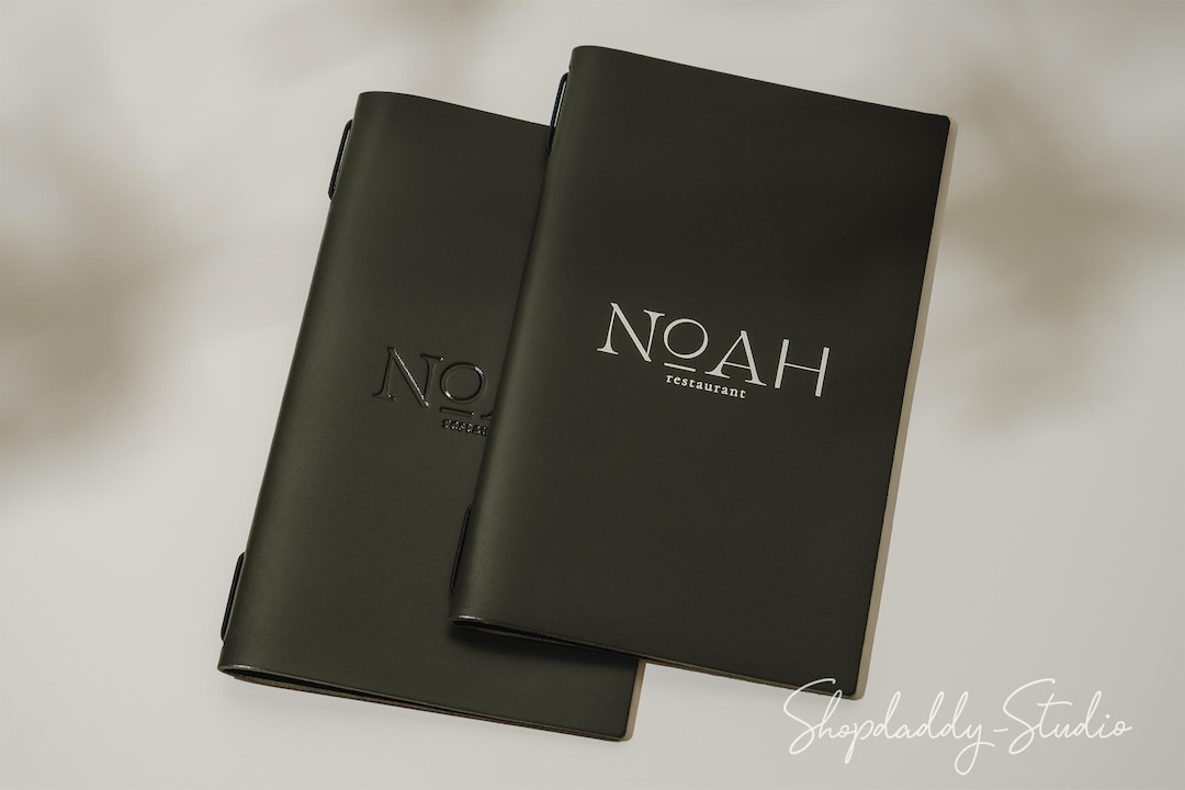 Restaurant Menu Book: Custom Leather Menu Cover With Elastic Band - Etsy