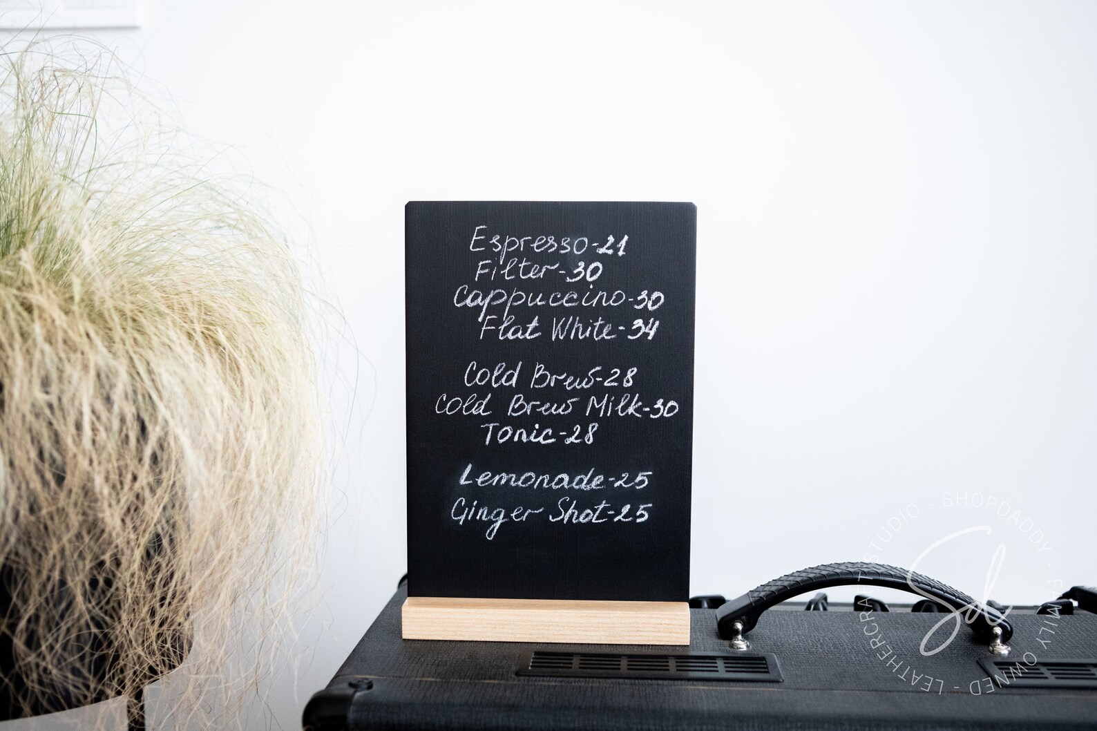 Wooden Chalkboard Sign Menu With Stand, Letter Board Sign, Menu Holder ...