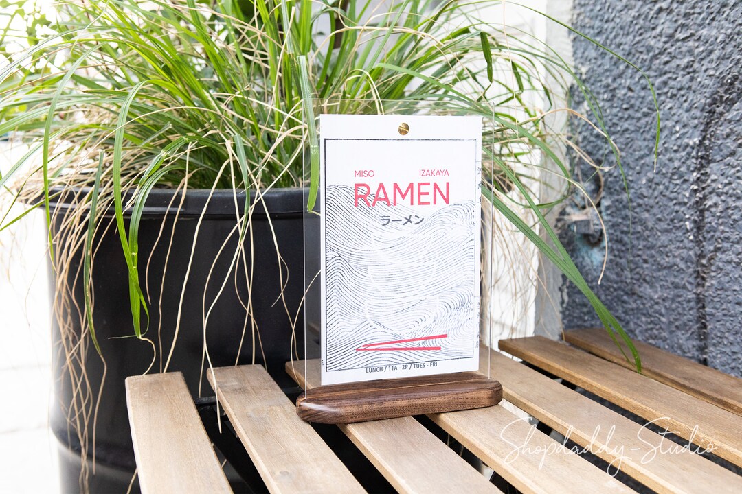 Acrylic Menu Holder, Plastic Table Tent, Custom Table Top Menu for ...