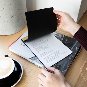 Leather Menu Cover With Brass Plank, Restaurant Menu Cover, Cafe Bar ...