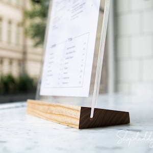 Table Menu Stand, Restaurant Table Tents, Table Top Display Stand for ...