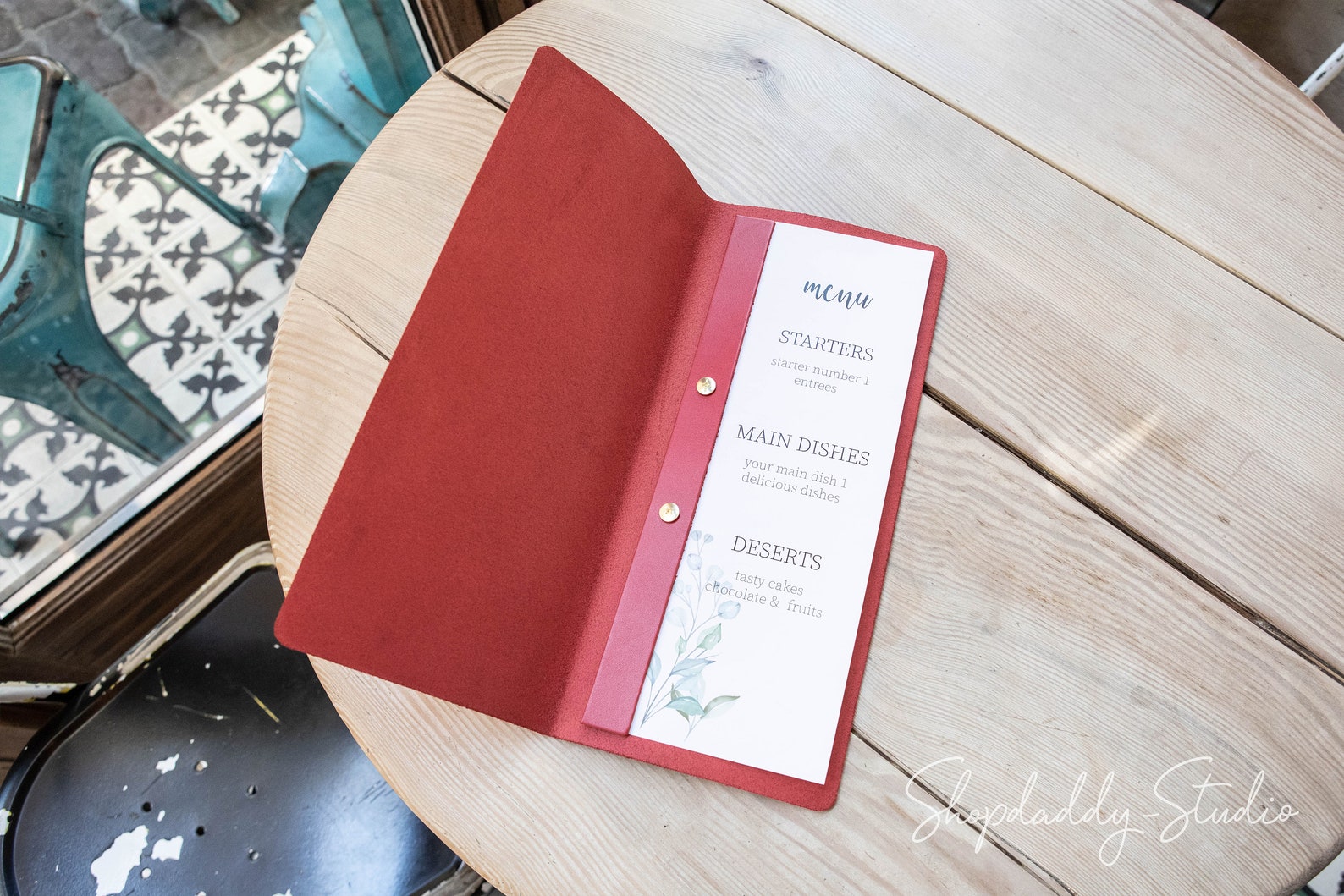 Menu Holder Leather Menu Leather Menu Cover Restaurant Menu | Etsy