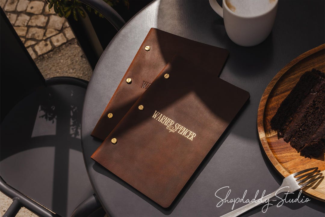 Personalized Leather Menu Book: Restaurant Menu Covers - Etsy