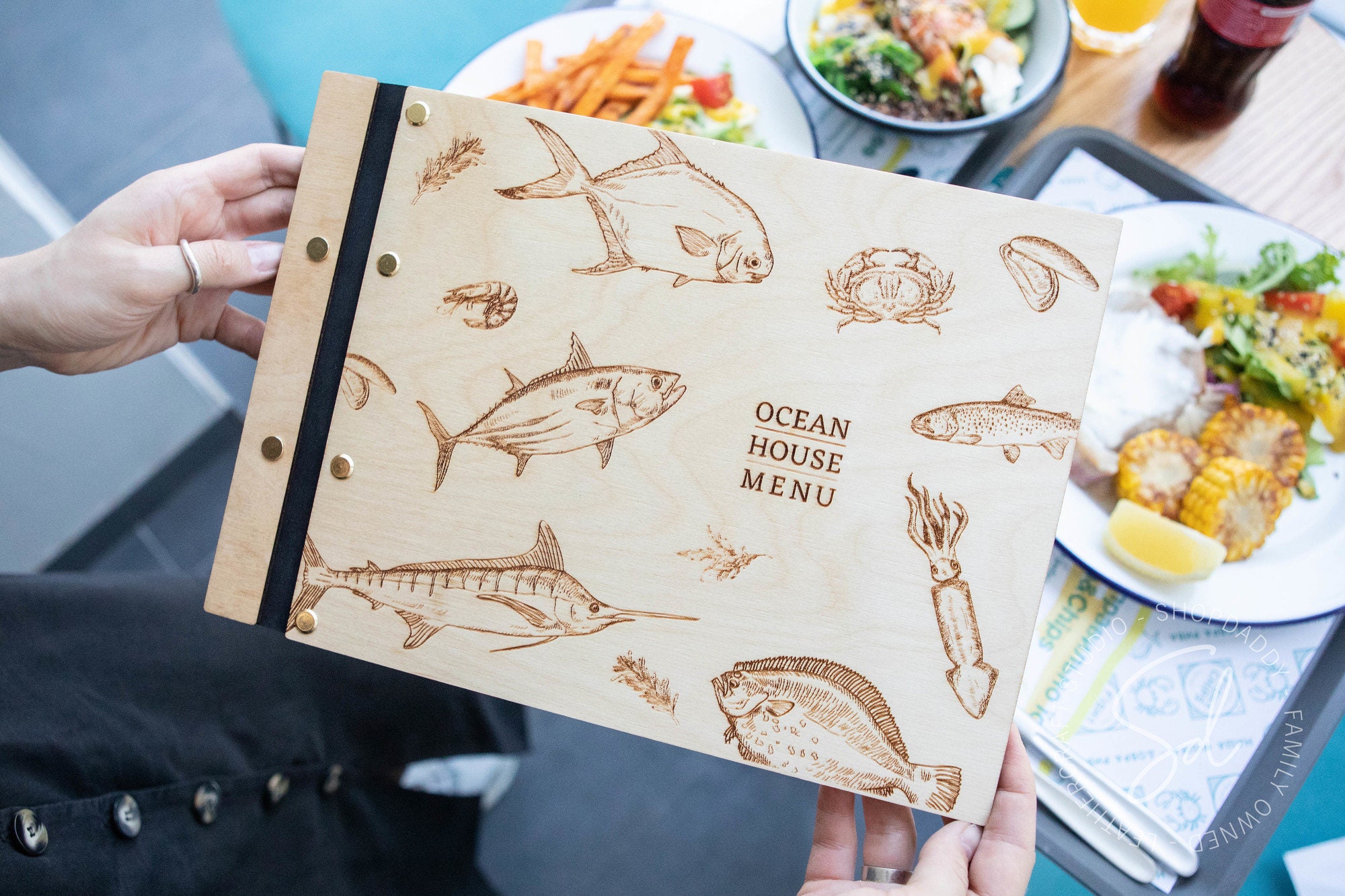 Restaurant Menu Covers Wooden Menu Holder 8.5x11 Cafe Bar | Etsy