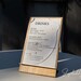 Table Top Display Stand, Metal Brass Menu Holder, Table Stand Menu ...