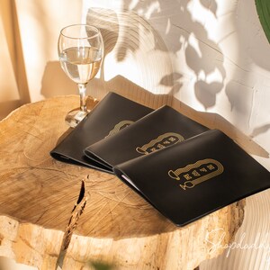 Custom Leather Menu Cover Restaurant Menu Folder Logo Menu Holder Paper ...