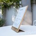 Table Top Display Stand, Metal Brass Menu Holder, Table Stand Menu ...