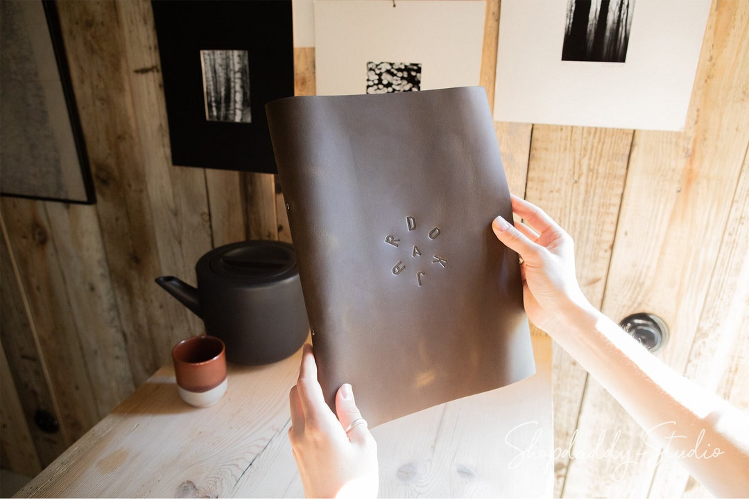 Leather Menu Covers, Custom Personalized Menu Holders, Restaurant Menu ...